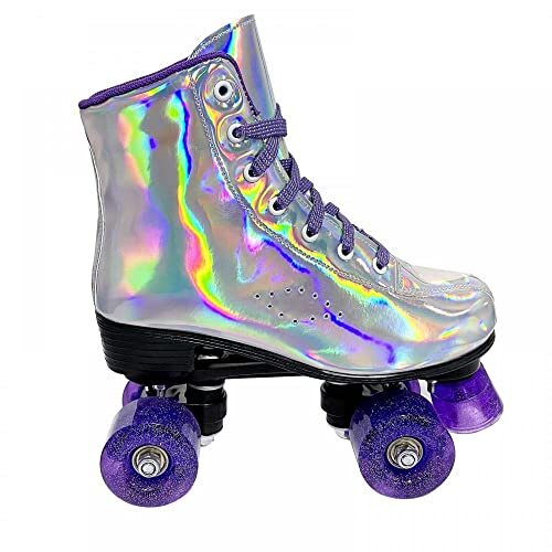 Jessie Roller Skates for WomenPU Leather Roller Skates Adjustable ...