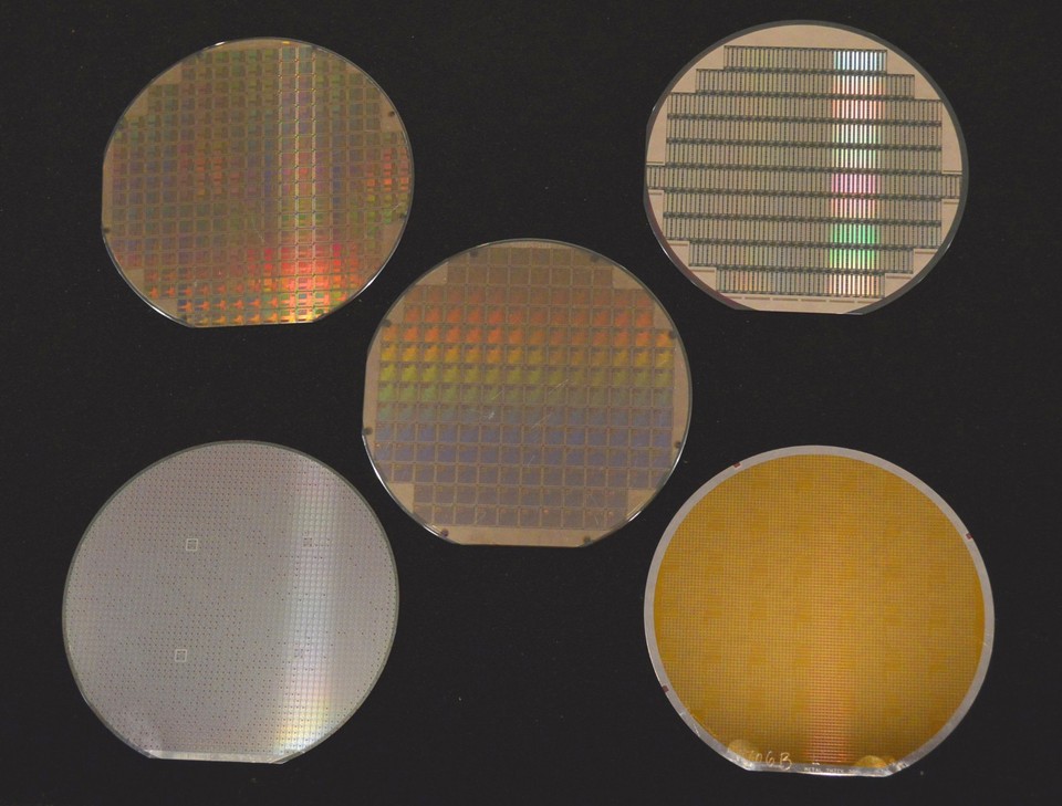 Microscope Special - Five 6" silicon wafers with scratches/blemishes | eBay