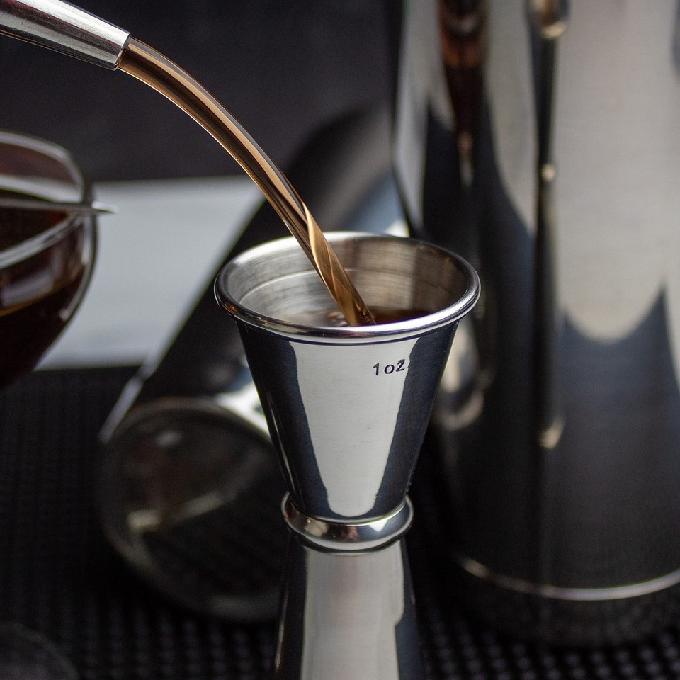 Japanese Jigger: 1oz 2oz Stainless Steel Double Cocktail Jigger with ...