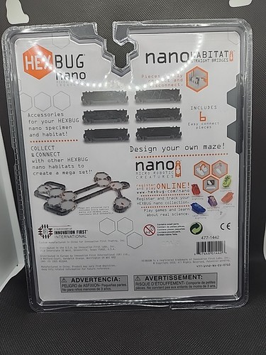 Hex Bug Nano Specimen Habitat Straight Bridges 6 Easy Connect Pieces ...