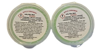 2x Apple Cinnamon - Gel Wax Melts - HIGHLY SCENTED - Jelly Wax Melts | eBay