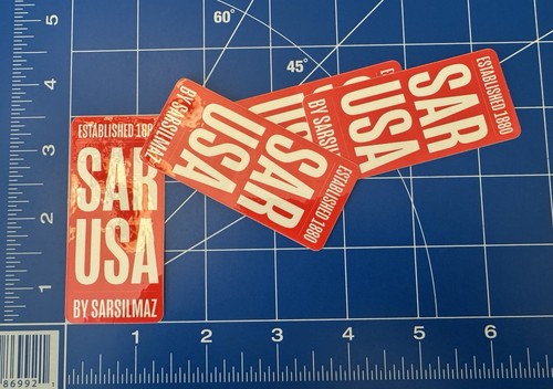 Lot 4 SAR USA Sarsilmaz Glossy Sticker Rifle Tactical Pistol Promo Shot ...