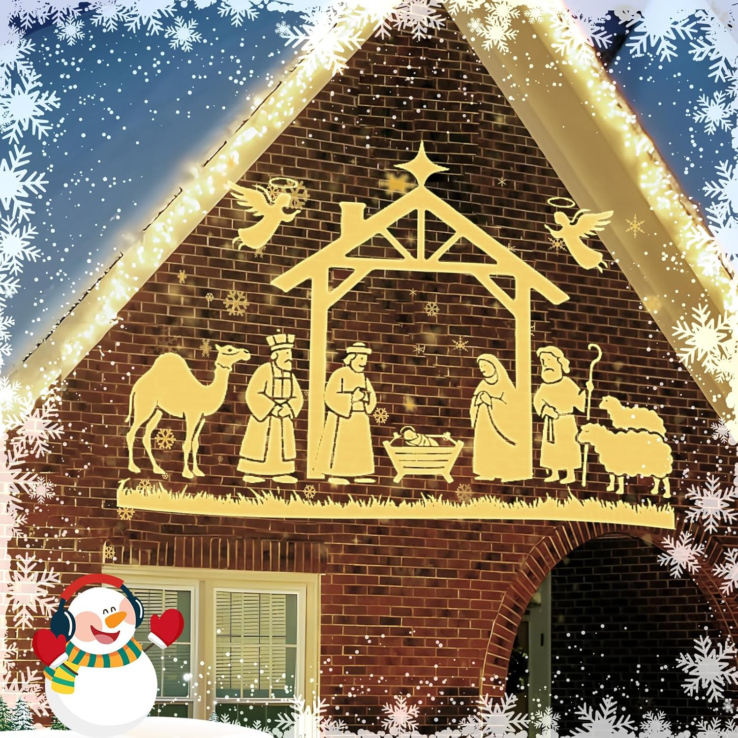 3D Dynamic Christmas Nativity Scene Projector Lights for Indoor and ...