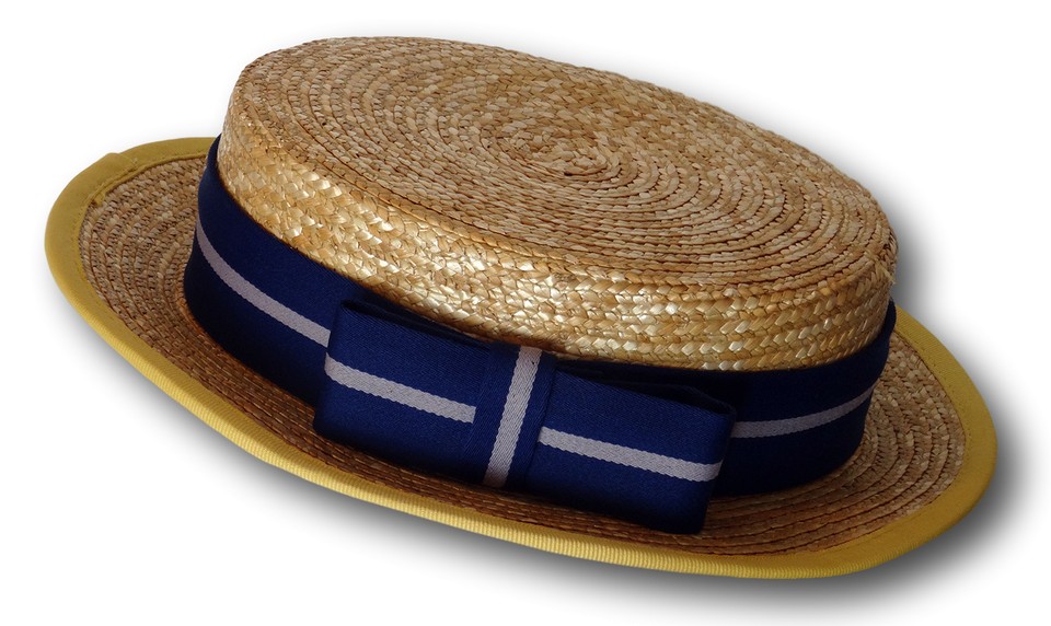 Traditional School Uniform Straw Boater & Hand Made Boater Band - 3 ...