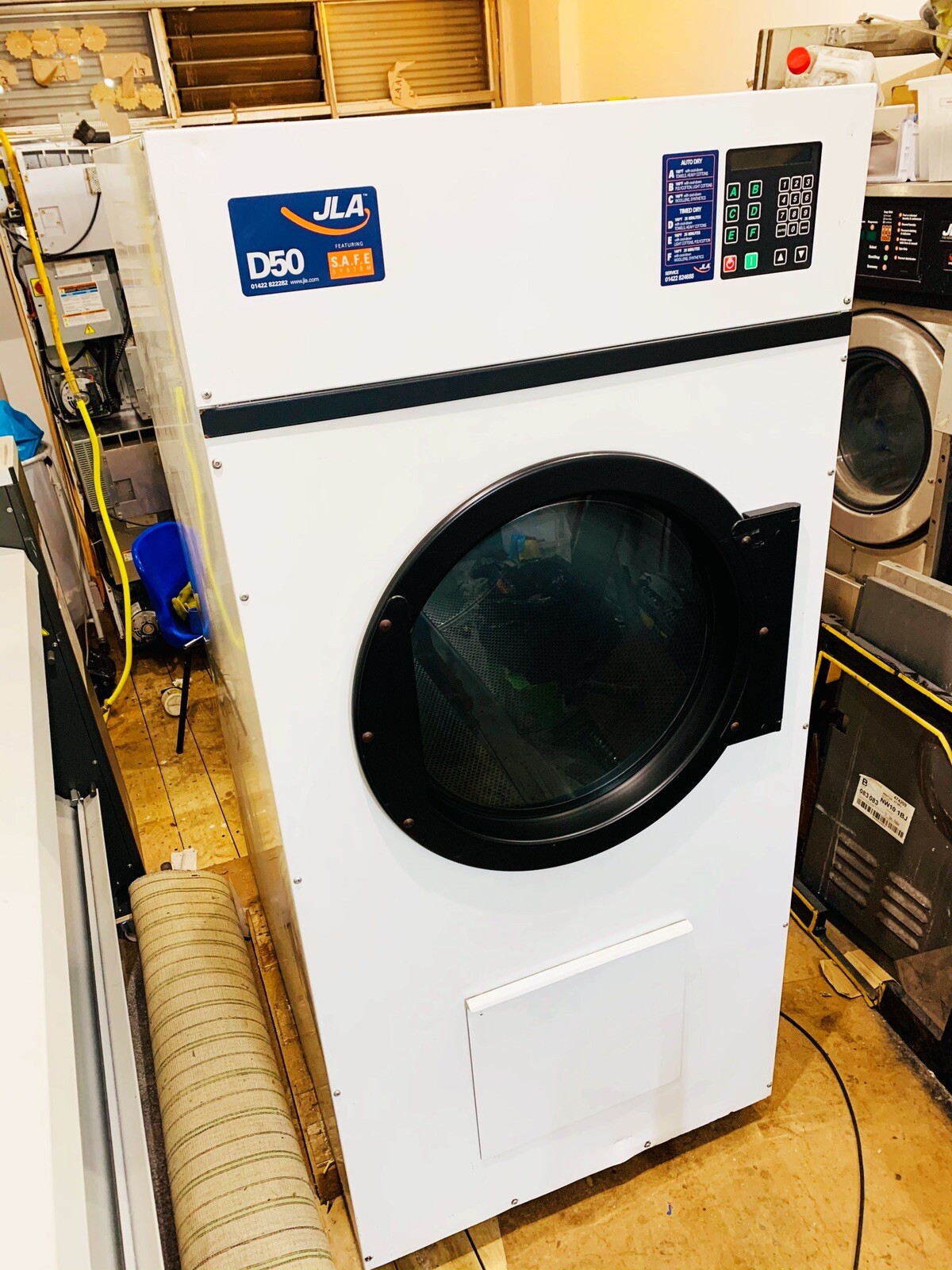 ADC D50 23kg Commercial Industrial Gas Laundry Dryer Ipso Miele Coin ...