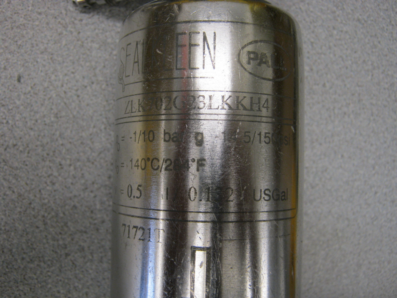 Pall SealKleen ZLK702G23LKKH4 SS Filter Housing W/1" Outlet for sale ...