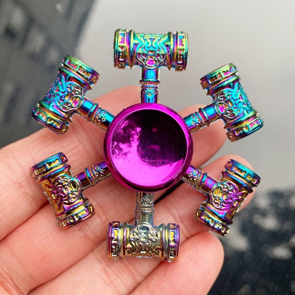 Fidget Spinner Fidget Finger Spinner Hand Focus Rainbow Finger Spinner ...
