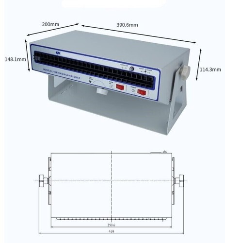 Aerostat horizontal Ionizing Air Blower Fan Ion Anti-Static 028 110V ...