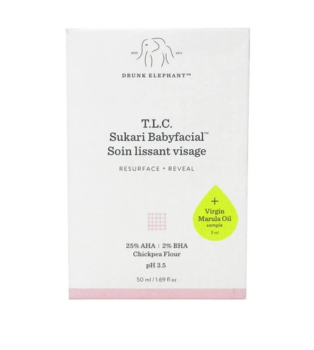 DRUNK ELEPHANT T.L.C. Sukari Babyfacial Mask 50ml/1.69oz + Virgin ...