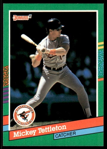 1991 Donruss Baseball Card Mickey Tettleton Baltimore Orioles #597 | eBay