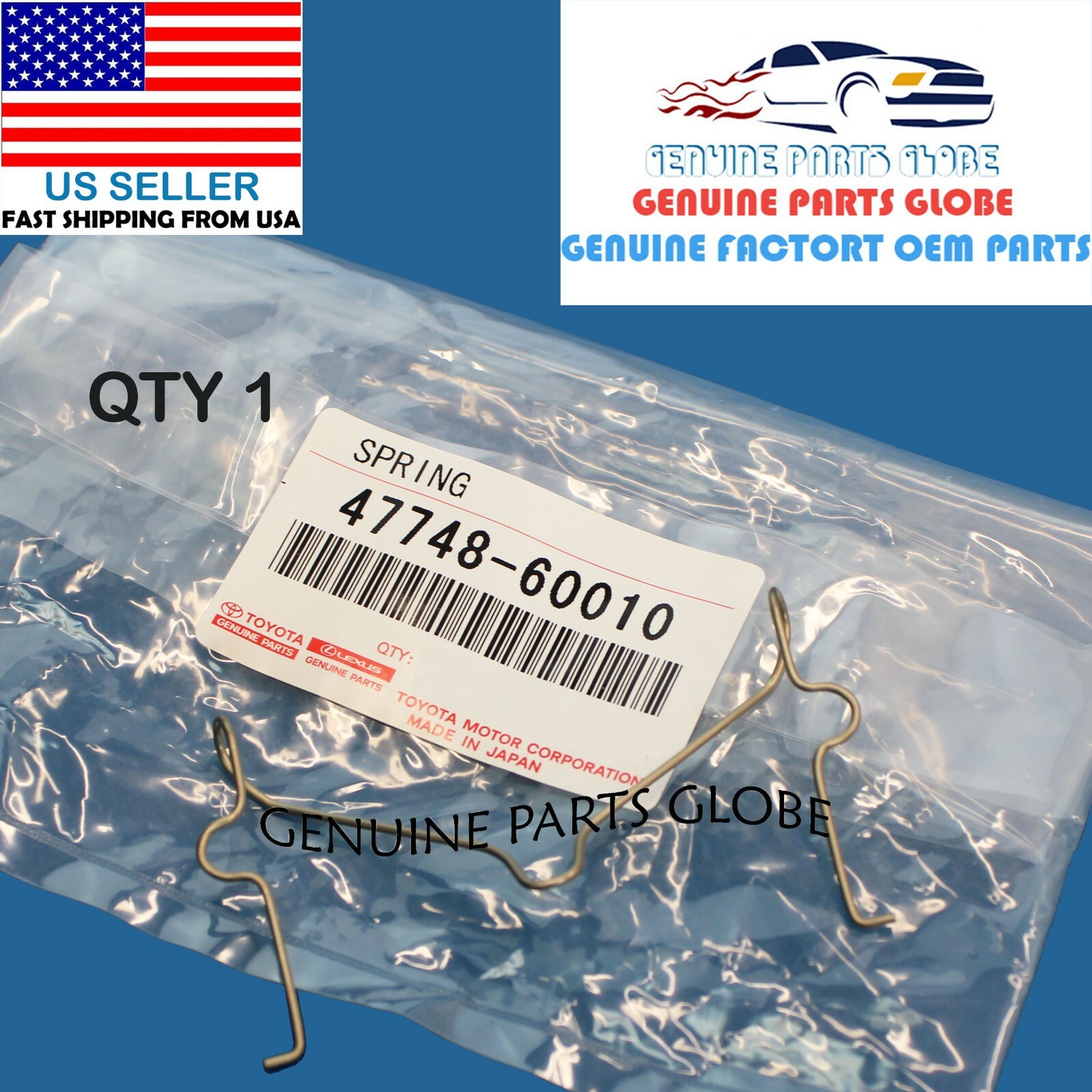 GENUINE TOYOTA 4RUNNER LAND CRUISER DISC BRAKE ANTI-RATTLE SPRING 47748 ...