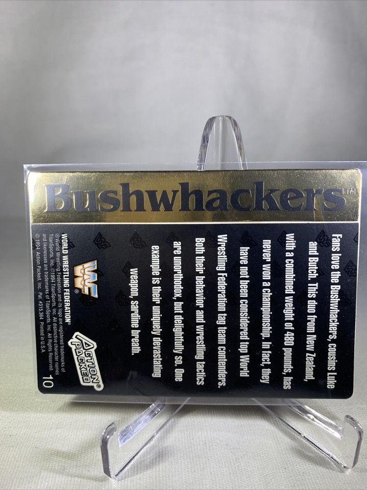1994 WWF Action Packed #10 Bushwackers Luke Butch Gold Foil WCW WWE | eBay