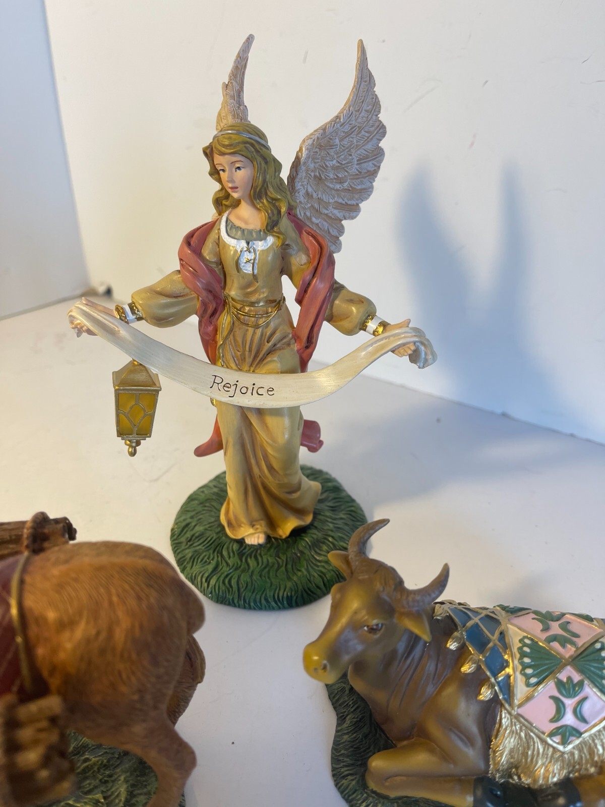 Hawthorne Village Thomas Kinkade 2007 Nativity Donkey Angel Cow in Box ...