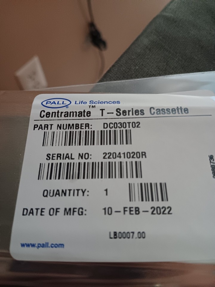 Pall Life Sciences Centramate T Series Cassette Part # DC030T02 | eBay