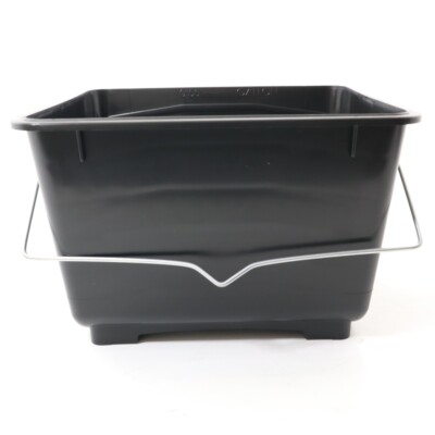 Paint Scuttle 2.5 Litre Small Black Paint Pot with Metal Handle Paint ...