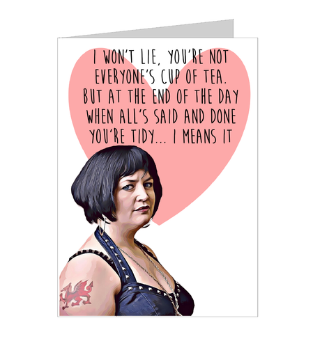 funny valentines day card NESSA tidy humour love you valentine tv ...