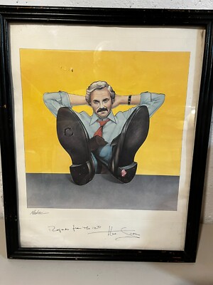 HAL LINDEN Autographed SIGNED BARNEY MILLER Drawing Print Original TV ...