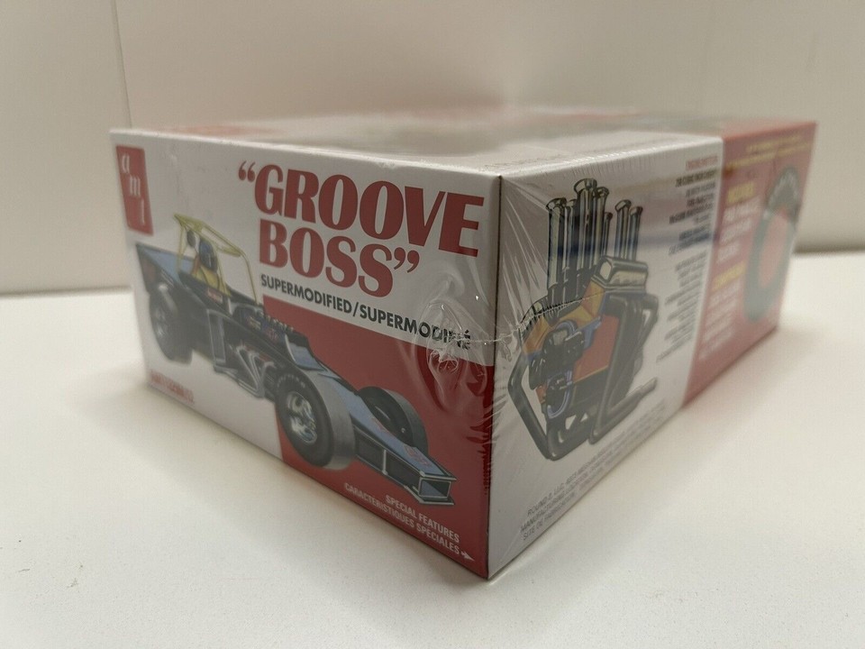 GROOVE BOSS SUPERMODIFIED DIRT RACER AMT 1:25 SCALE PLASTIC MODEL CAR ...