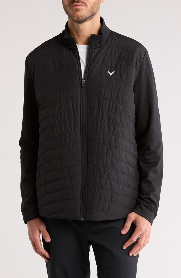 Callaway Golf Men's Chevron Quilted Hybrid Puffer Jacket Size L & XL ...