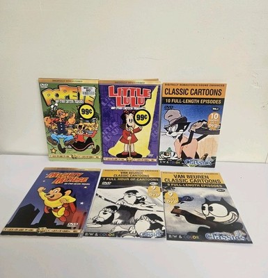 Bundle Lot Of 6 Classic Cartoons Treasure Box Collection & TV Classics ...