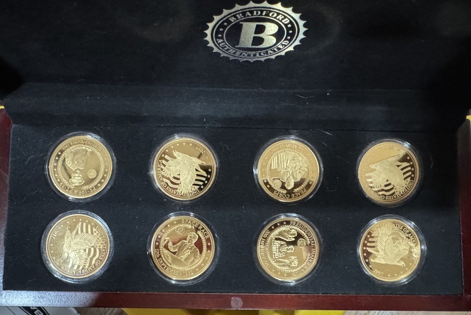 Bradford Exchange JFK 100th Anniversary Gold Proof Coin Medal ...