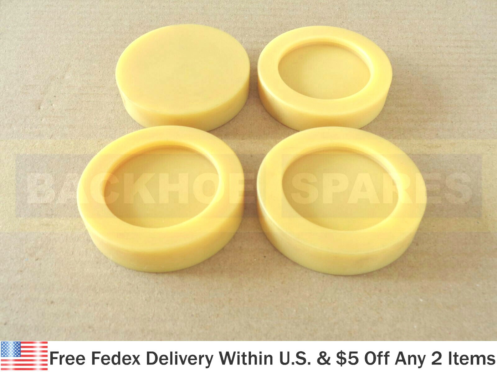 JCB PARTS -TEFLON WEAR PAD FOR STAB. LEG, SET OF 4 PCS. (PART NO. 331/ ...