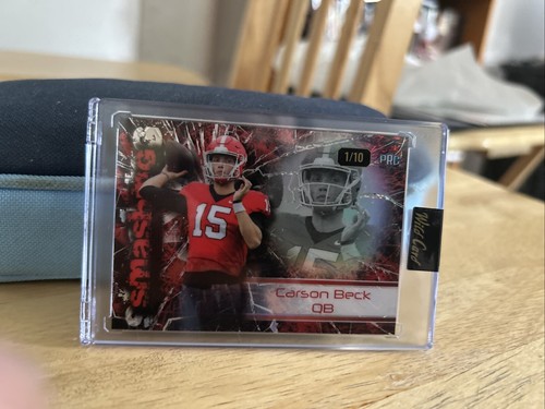 Wild Card Carson Beck 1/10 PRC Smashing | eBay