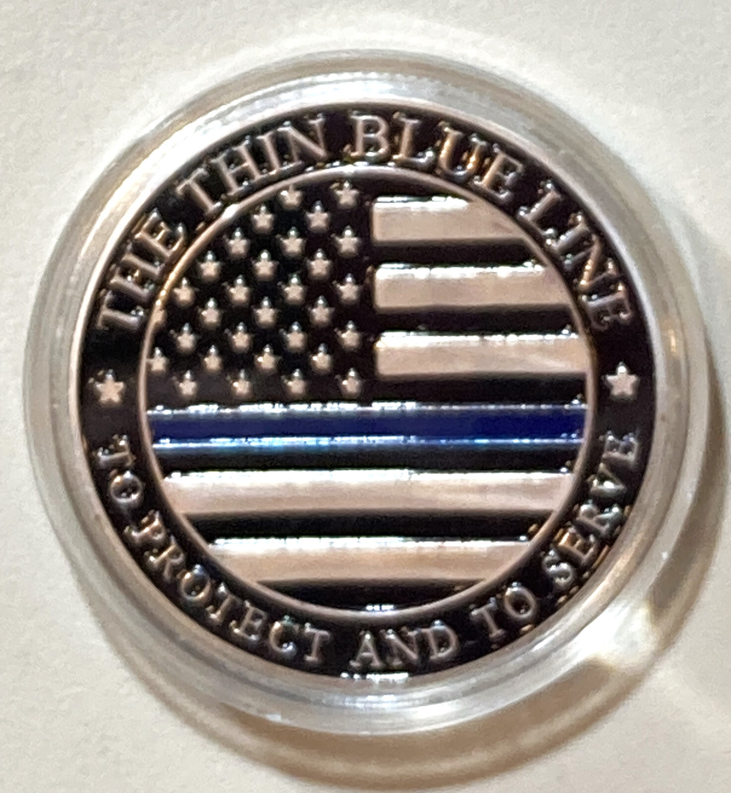 The Thin Blue Line Challenge Coin | eBay