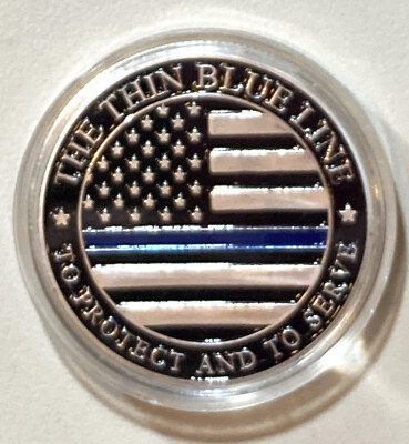The Thin Blue Line Challenge Coin | eBay