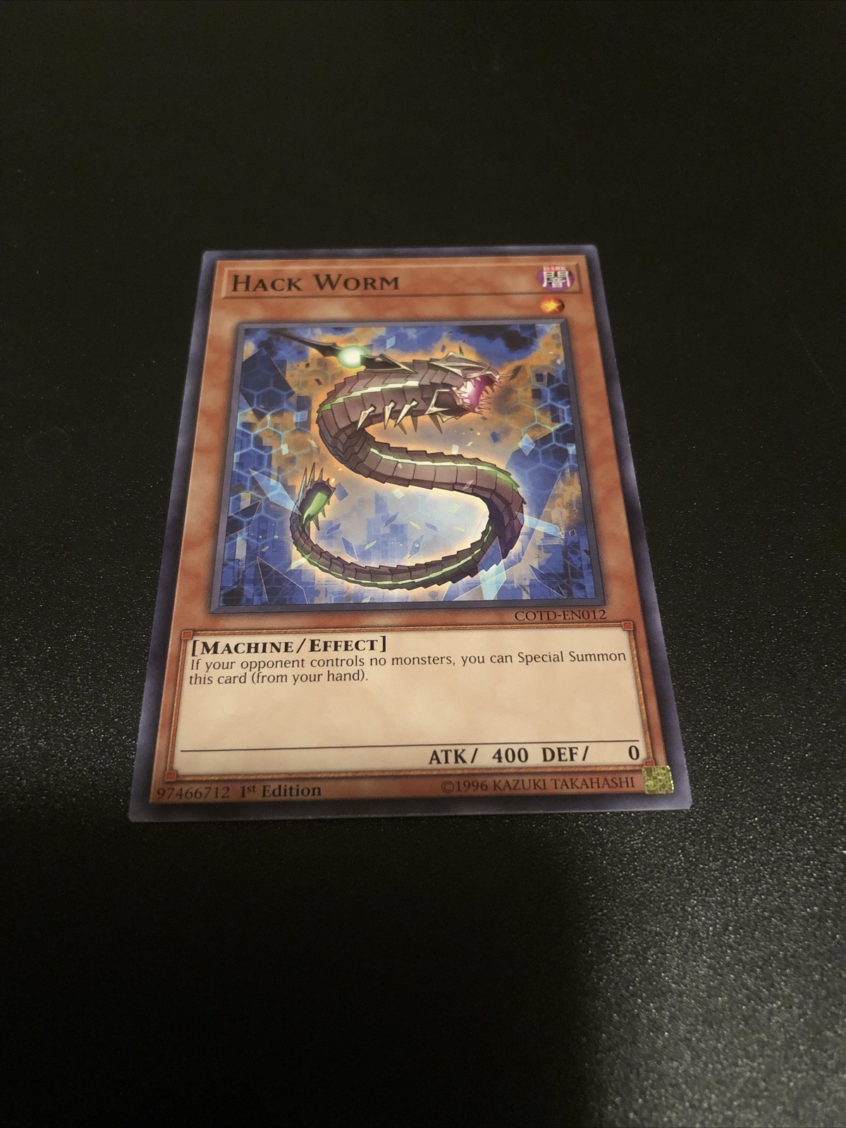 Yugioh! Hack Worm - COTD-EN012 - Common - 1st Edition Near Mint ...
