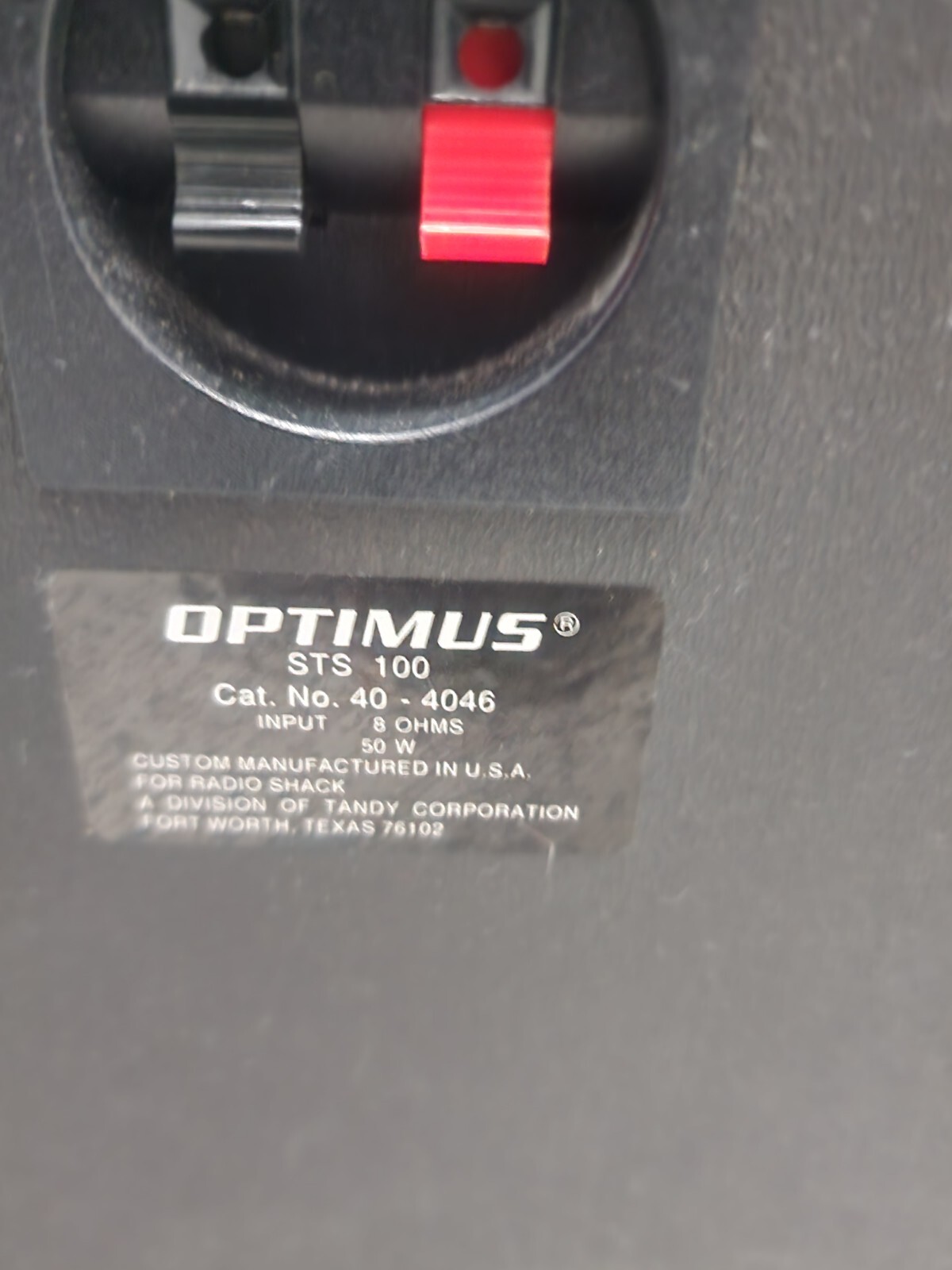 Optimus Sts 100 3 Way Speakers 50 W | eBay