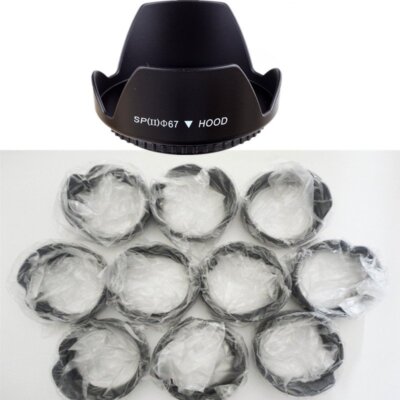 10pcs 67mm screw mount petal shape crown flower lens hood Wholesale ...