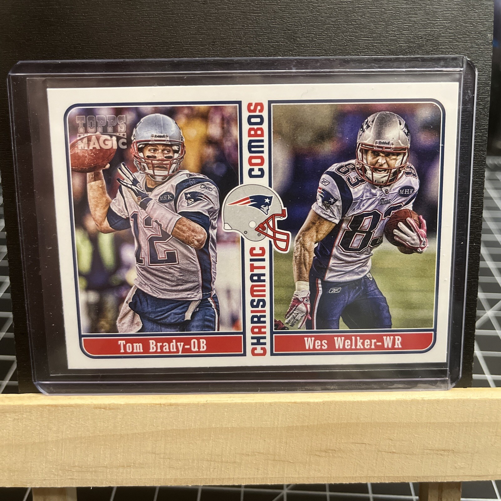 2012 Topps Magic Football Charismatic Combos Tom Brady/Wes Welker #CC ...