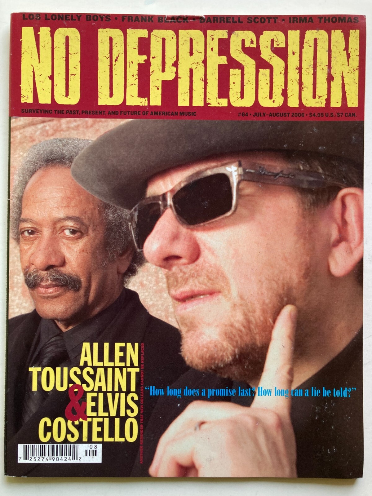 ELVIS COSTELLO & ALLEN TOUSSAINT July 2006 NO DEPRESSION Magazine | eBay
