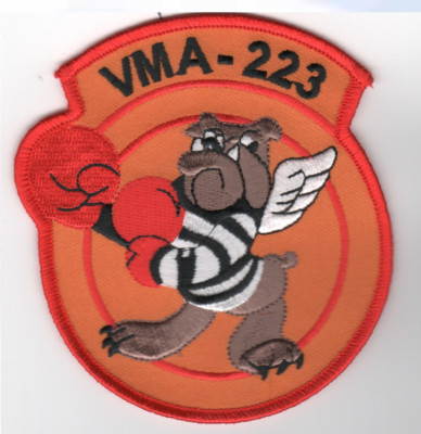 3" MARINE CORPS VMA-223 BOXING BULLDOG MAG-32 EMBROIDERED PATCH | eBay
