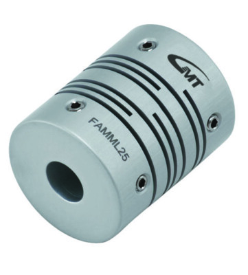 GMT Flexible beam coupling 18.5x12mm, Aluminum, Bore 3x3mm, Set screw ...