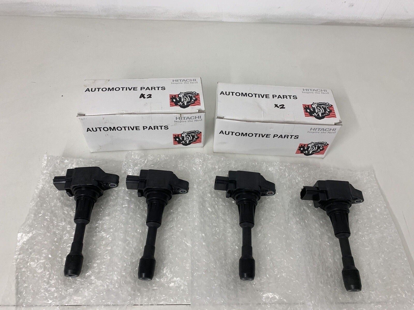 4x HITACHI Zündspule Zündmodule für Nissan GTR R35 VR38 Motor HEX EXA ...