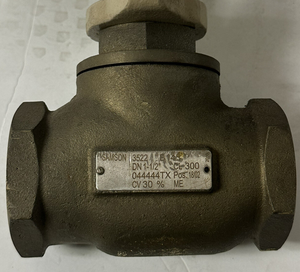 Used Samson 3277 1.5”npt Control Valve, Spring Rnge 6-30psi, 90psi | eBay