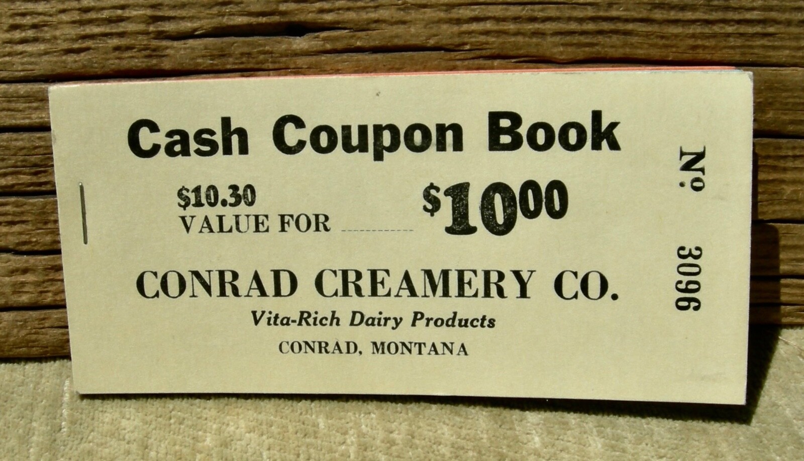 antique CONRAD MONTANA (PONDERA CO) RARE "CONRAD CREAMERY" MILK SCRIP ...