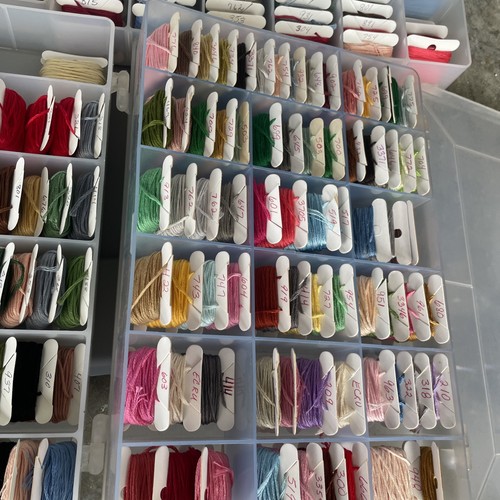 300 DMC Embroidery Floss - Close To Every Color In Sturdy Plastic Case ...