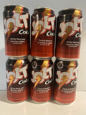 VINTAGE JOLT COLA SODA Original 6 Pack Red And Black Cans In Amazing ...