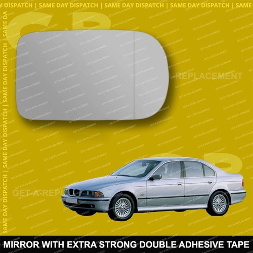 For BMW 5 Series E39 wing mirror glass 95-03 Right Driver side with ...