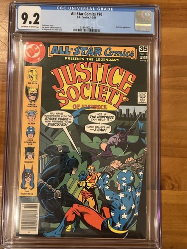All-Star Comics #70 CGC 9.2 OW to W Pages First Full Appearance of The ...