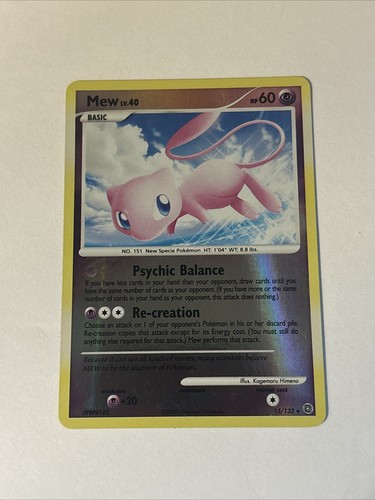 Pokémon TCG Mew Secret Wonders 15/132 Reverse Holo Holo Rare LP | eBay