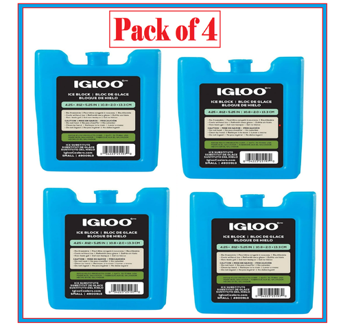 NEW 4 Pack Igloo MAXCOLD Small Ice Freeze Block, Blue | eBay