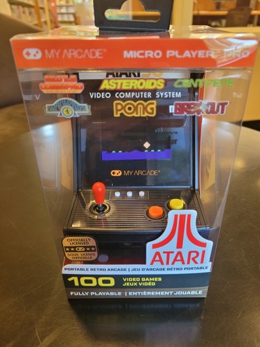 My Arcade Atari Micro Player Pro: 100 Video Games, 6.75" Mini Arcade ...