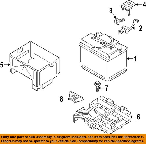 HYUNDAI OEM 17-25 Elantra GT Electrical Battery-Hold Down Clamp ...