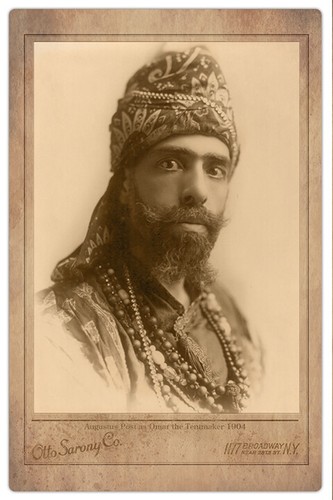 AUGUSTUS POST 1904 As Omar the Tentmaker PHOTO CARD CDV Aged Reprint | eBay