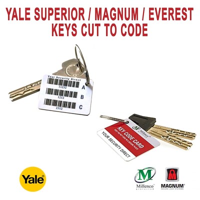 Yale Superior / Magnum / Everest Keys Cut to Code | eBay UK