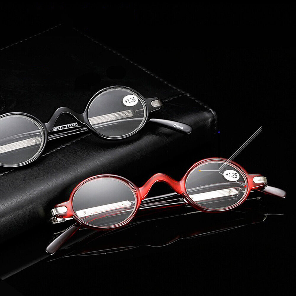 Vintage Small Round Reading Glasses Mens Womens Presbyopia Readers +1.0 ...